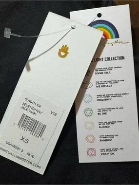 Spiritual Gangster | Tops | Spiritual Gangster Black Rainbow Logo Tank ...